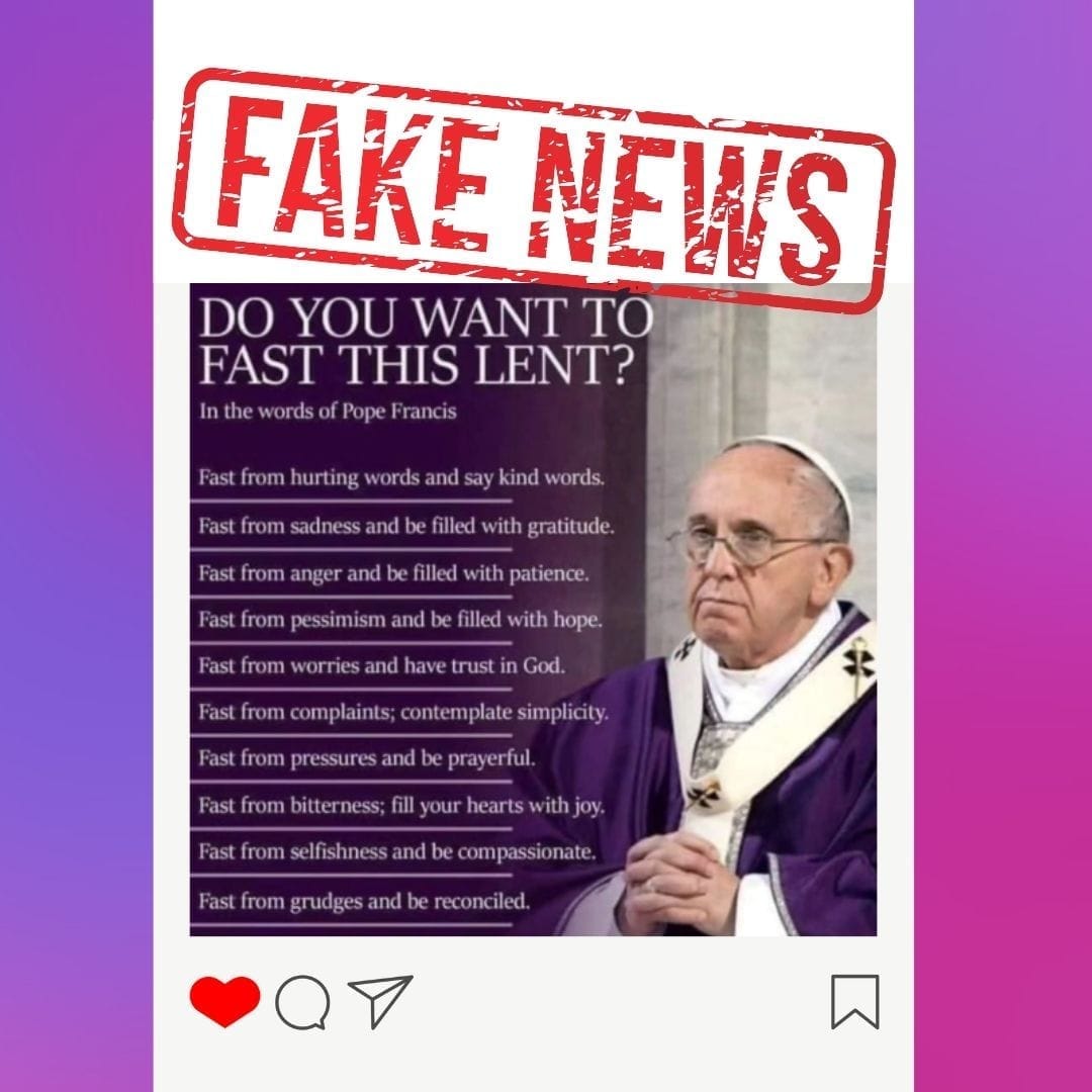 Fact Check: Did Pope Francis Change Church Law on Fasting During Lent ...